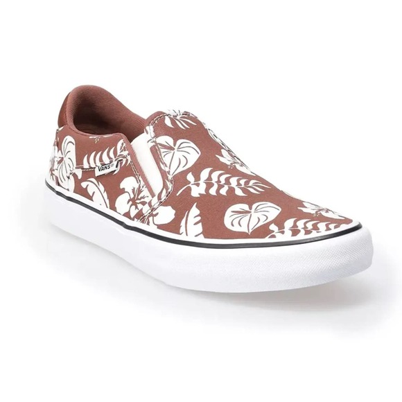 Vans | Shoes | New Vans Mens Asher Deluxe Floral Party Root Beer ...